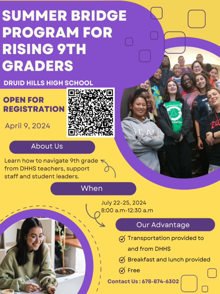 DHHS Summer Bridge Program Flyer | PDF