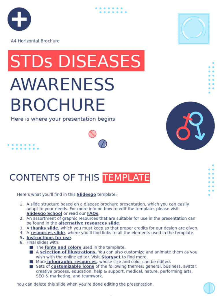 STDs Diseases Awareness Brochure by Slidesgo | PDF | Sexually ...
