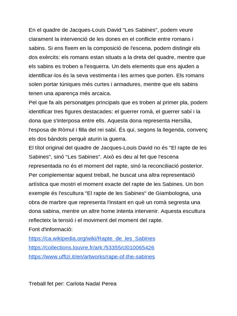 El rapte de les sabines | PDF