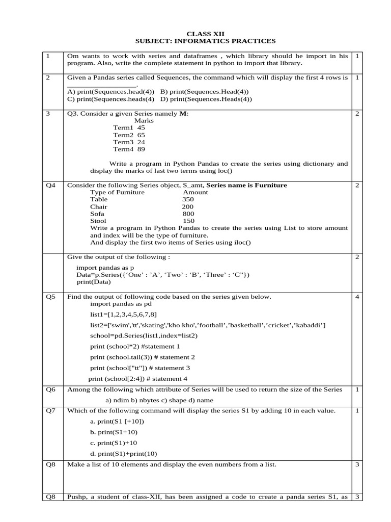 Ip Summer Holiday Home Work | PDF | Computer Programming | Software ...