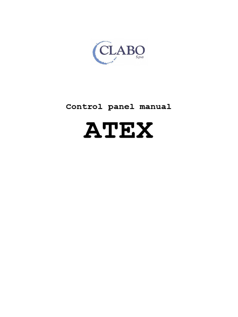 Manuale Elettronica 4.0 Atex Rev.02 - ENG | PDF | Computer Keyboard | Menu (Computing)