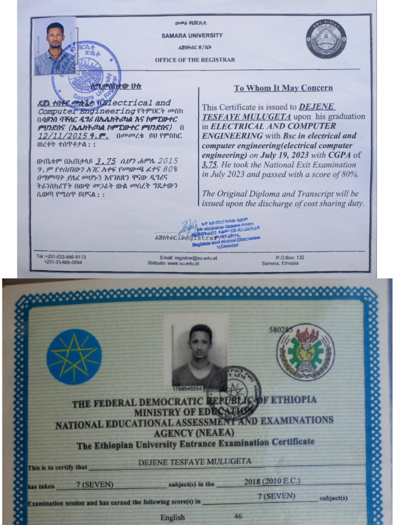 Dejene Document | PDF