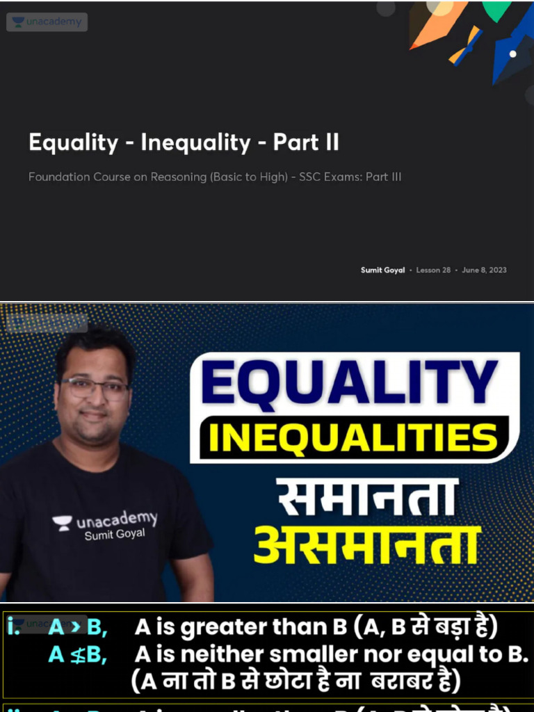 Equality Ineq | PDF