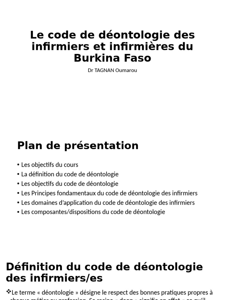 Le Code de Déontologie Des Infirmiers Et Infirmières | PDF | Allaitement | Professionnel de la santé
