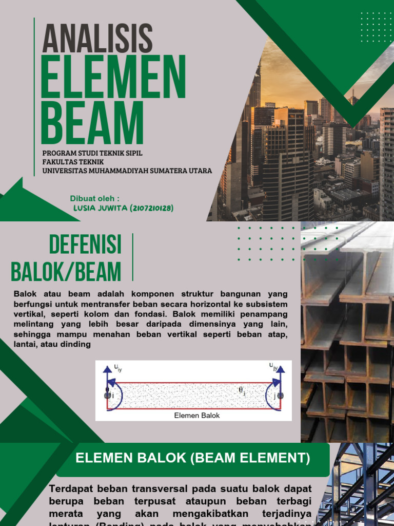 Analisis Elemen Balok dalam Teknik Sipil | PDF