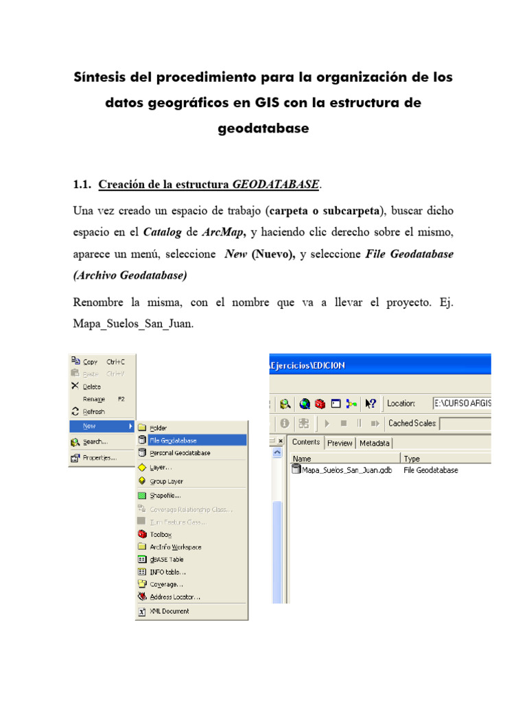 Organización de datos geográficos en GIS | PDF | Ventana (informática ...