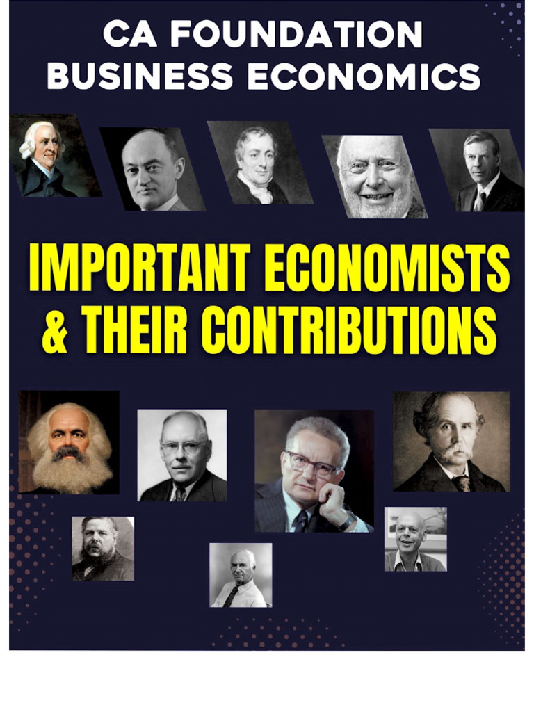 Name of Economists Relevant For May 25 | PDF