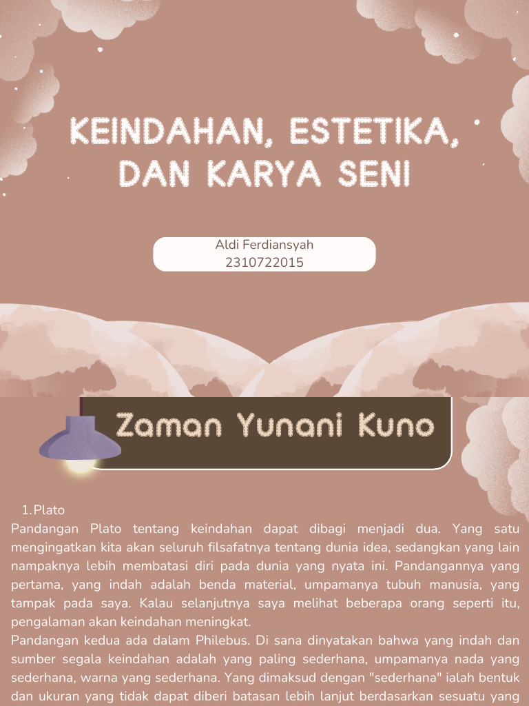 Keindahan, Estetika, Dan Karya Seni PDF | PDF