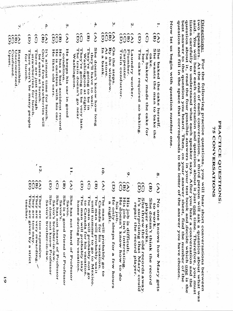 75 Conversations 100 Questions | PDF