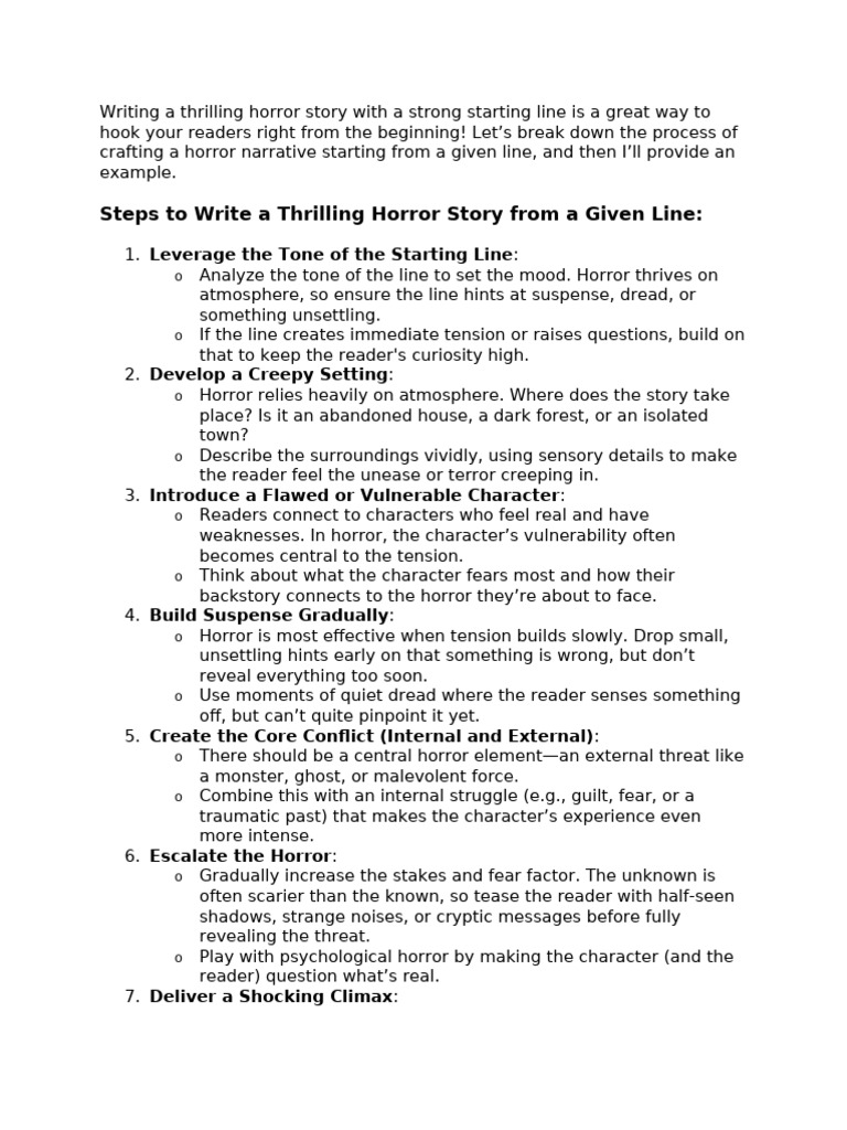 Writing Horror With 3-Arc Structure | PDF | Horror Fiction