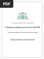 Calendario Escolar UAM 2025 2026 Aprobado s557 | PDF