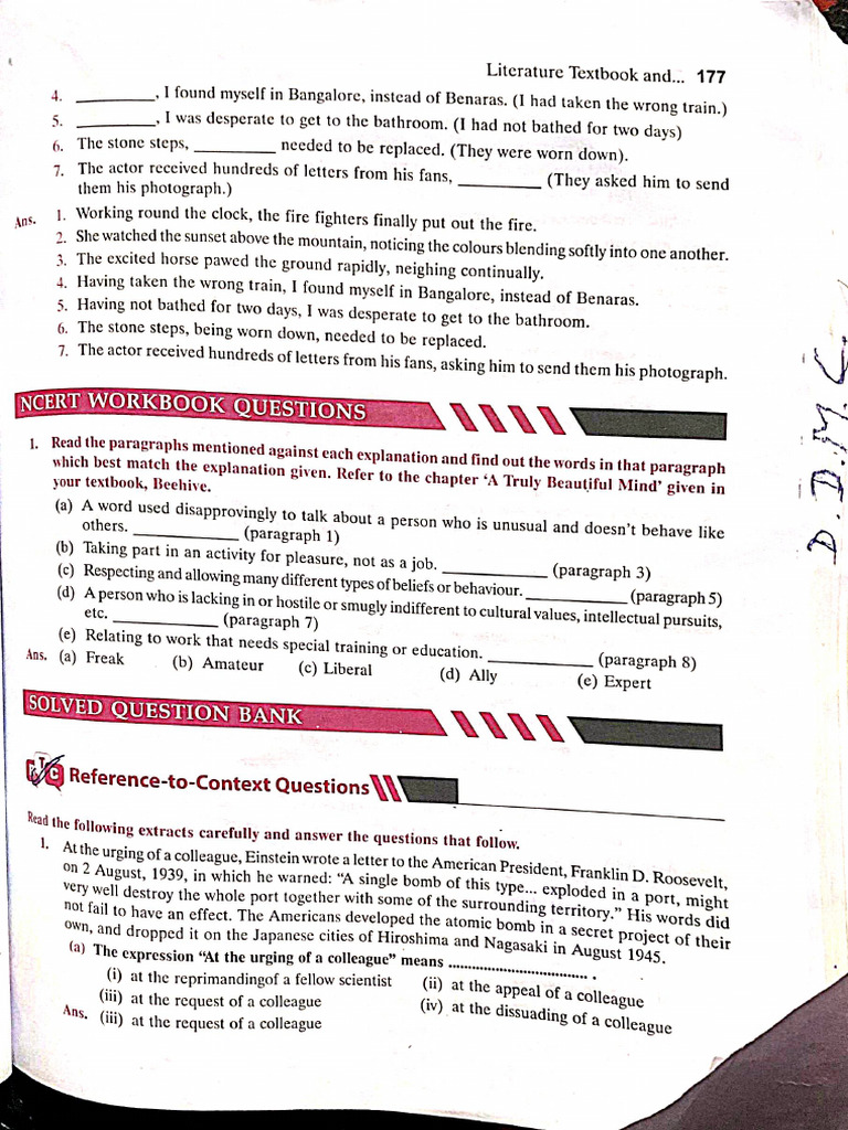 Class 9 Together With English Ques Bank-dd | PDF