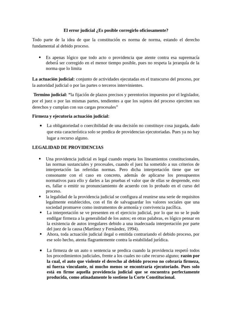 El Error Judicial | PDF | Debido al proceso | Juez