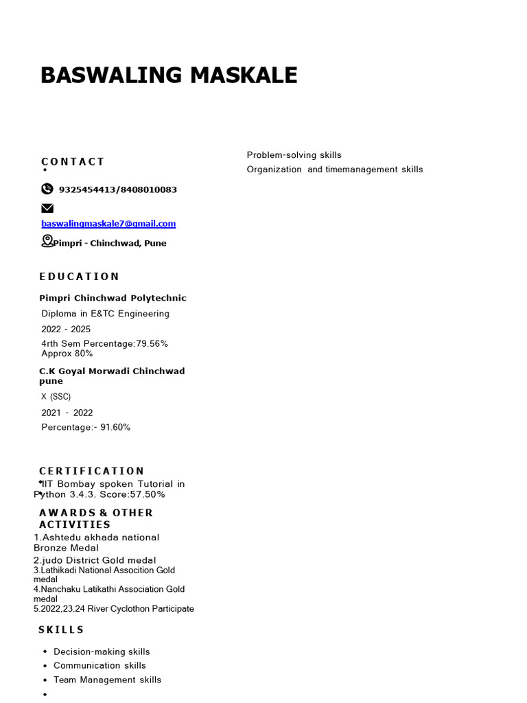 Resume type | PDF | Arduino | Sensor