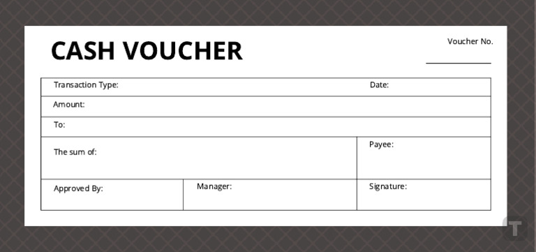 Cash Voucher Template Sample | PDF