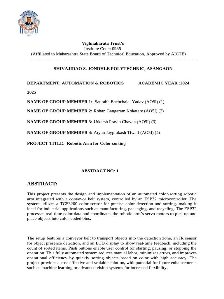 ABS_1[1][1] | PDF | Robotics | Machine Learning