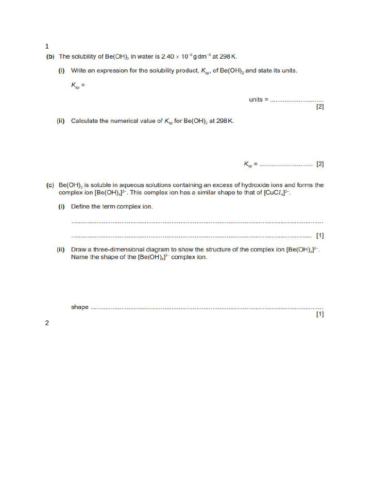 9701 - Transition metals | PDF