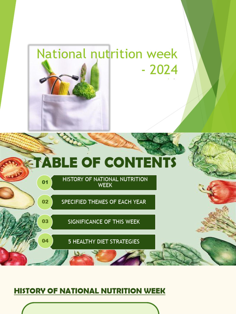 National Nutrition Week 2024 Overview | PDF
