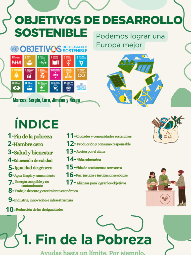 Presentación de Las O.D.S de Marcos, Lara, Jimena, Nerea y Sergio ...