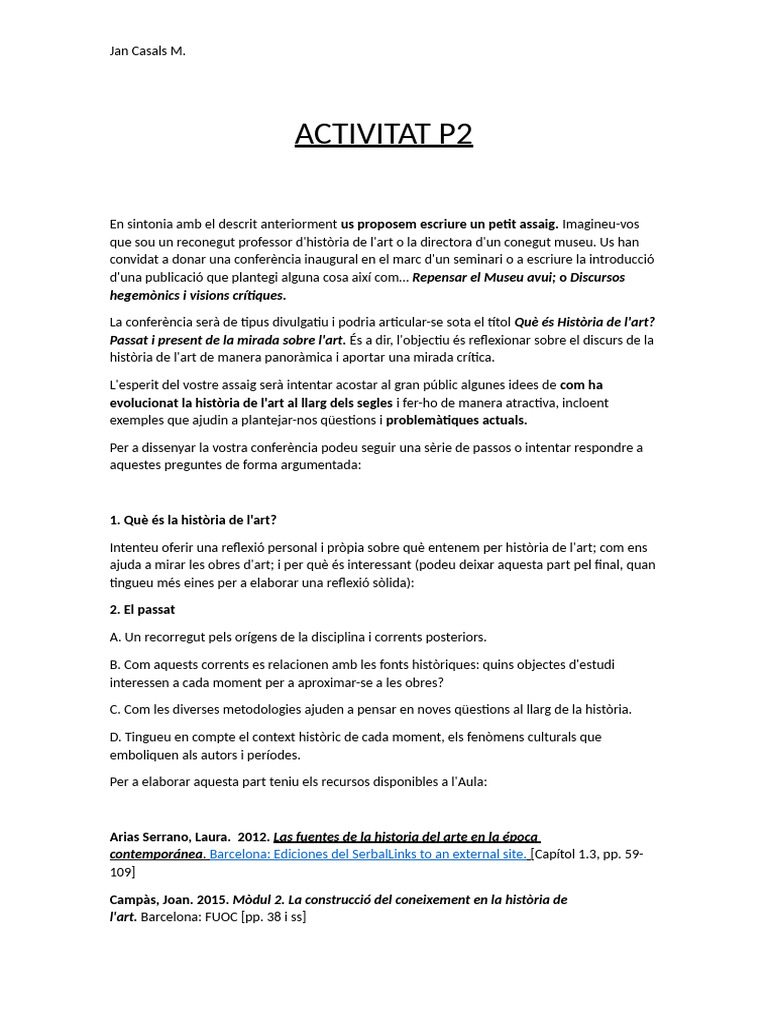 Activitat P2 | PDF