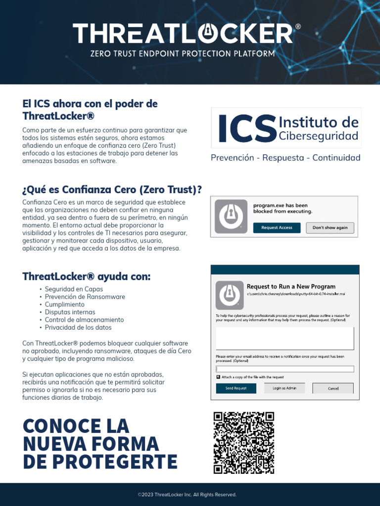 Conoce La Nueva Forma de Protegerte: El Ics Ahora Con El Poder de Threatlocker® | PDF