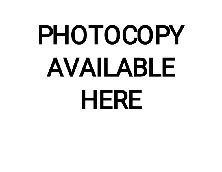 Photocopy Available Here | PDF