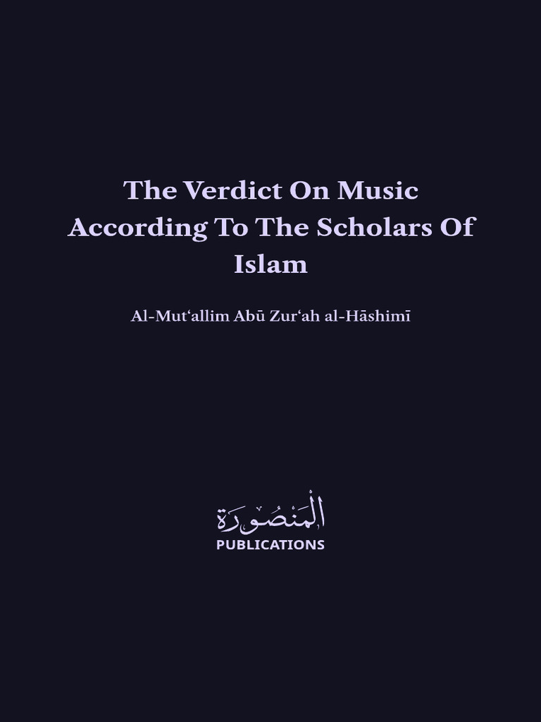 The Verdict On Music | PDF | Hadith | Sharia