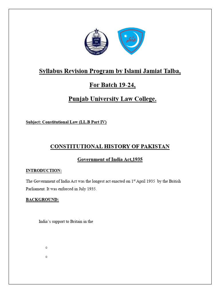 Const Hist LL B4 23 IJT | PDF | Partition Of India | British Raj