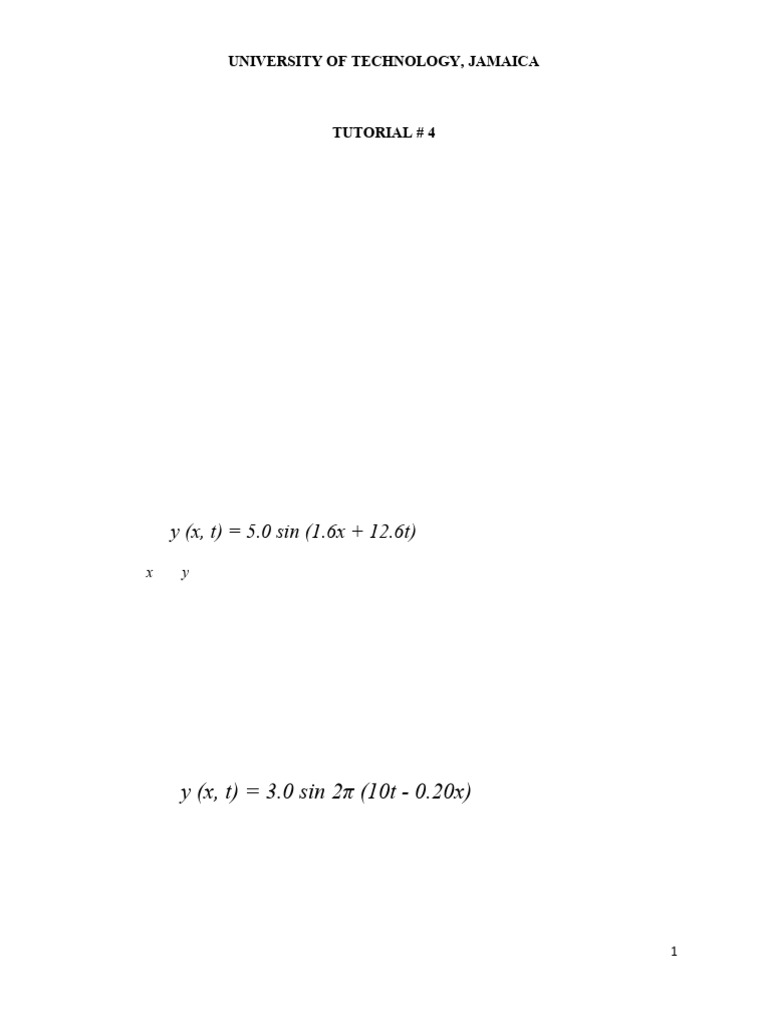 Physics Tutorial on Wave Properties and Light | PDF | Wavelength ...