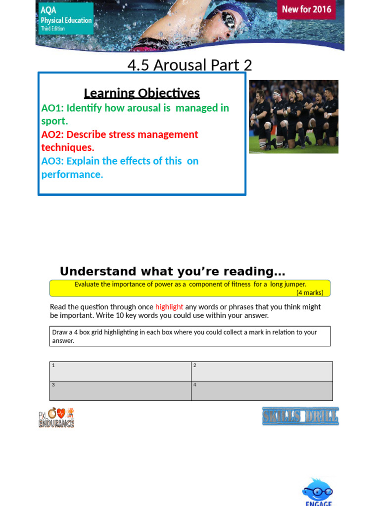 10 GCSE PE Week 3 Arousal Part 2 | PDF | Underwater Diving | Mind