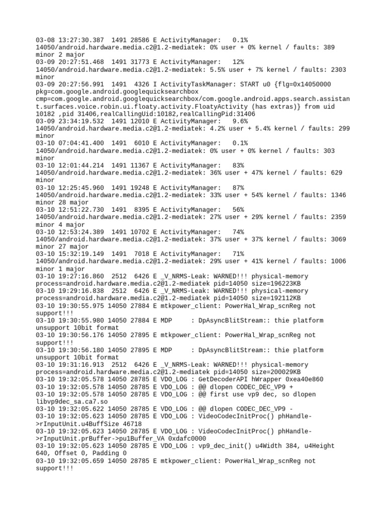 Log | PDF | Computing | Mobile Computers