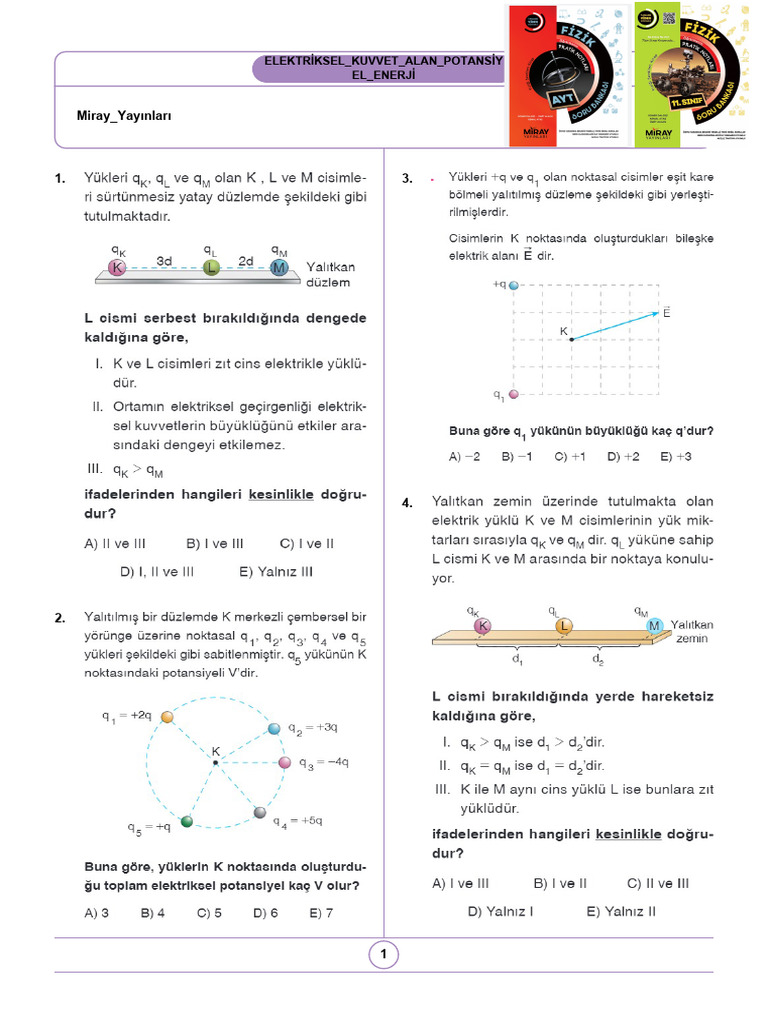 ELEKTRİKSEL_KUVVET_ALAN_POTANSİYEL_ENERJİ | PDF