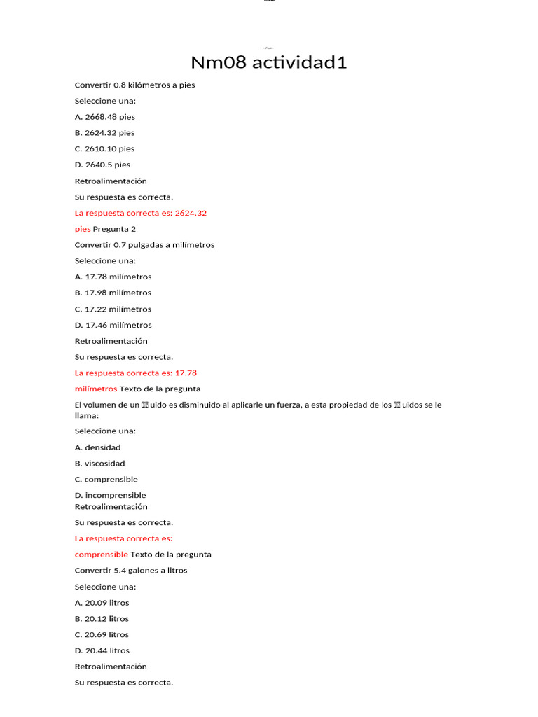 nm08 Actividad 1 | PDF | Unidades de medida | Cantidades fisicas