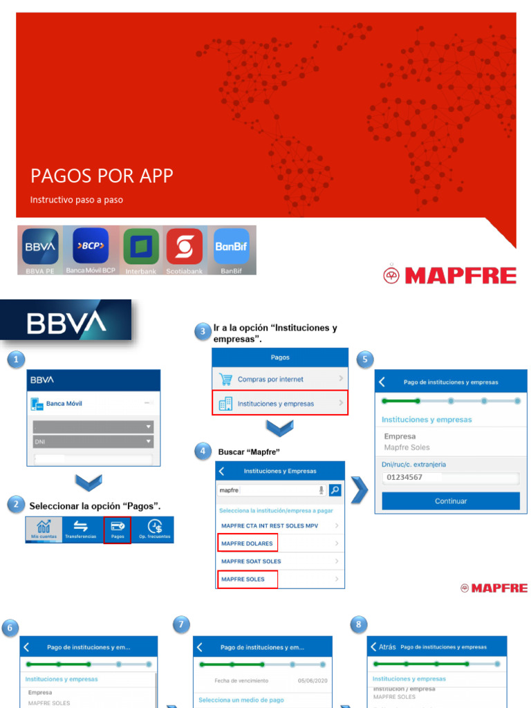 Instrucciones de Pago en Arcus App | PDF