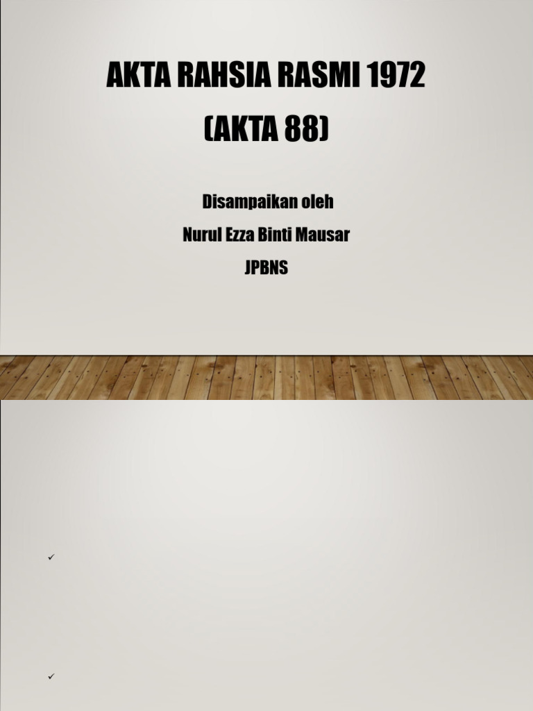 Akta Rahsia Rasmi 1972: Pengenalan dan Penalti | PDF