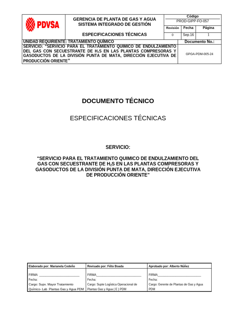 3espec Tec Secuestrante h2s 2024rev12 | PDF | Higiene Ocupacional ...