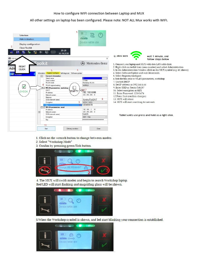 Setup MUX Wi-Fi | PDF