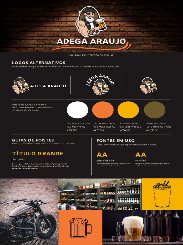 Manual de Identidade Visual ADEGA ARAUJO | PDF