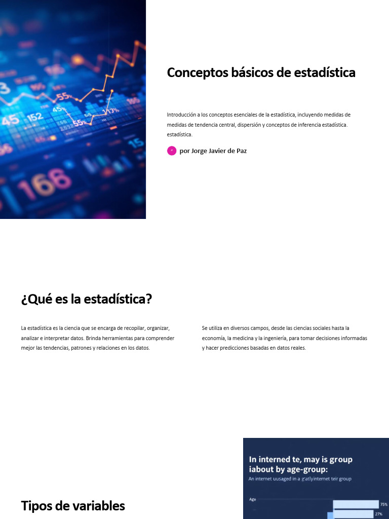 CLASE 1 Conceptos Basicos de Estadistica (1) | PDF | Datos | Estadísticas