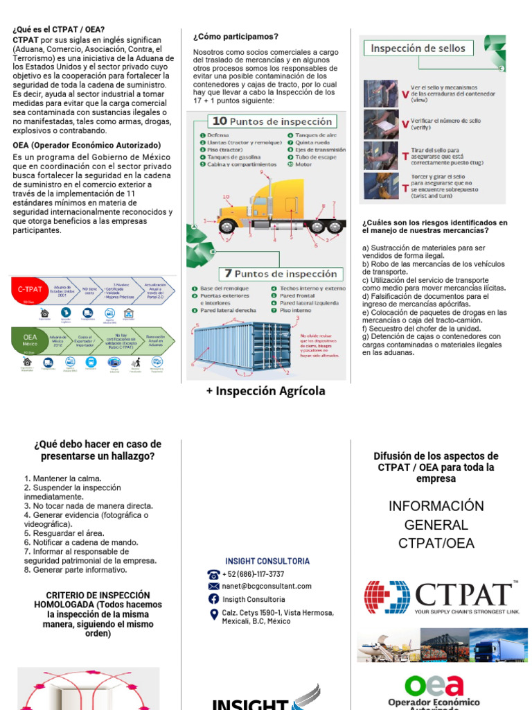 CTPAT y OEA: Seguridad en la Cadena | PDF | Economias