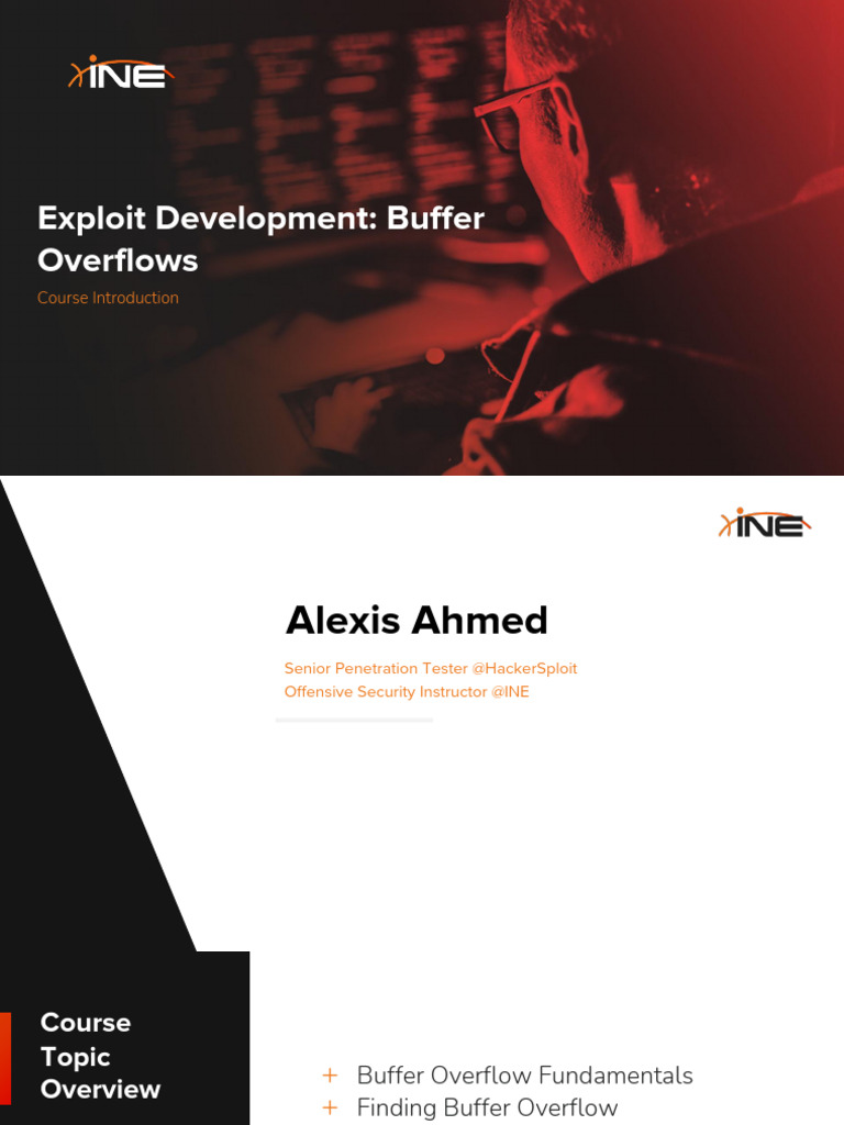 Ine Exploit Development Buffer Overflows Course File 3 Pdf 1411