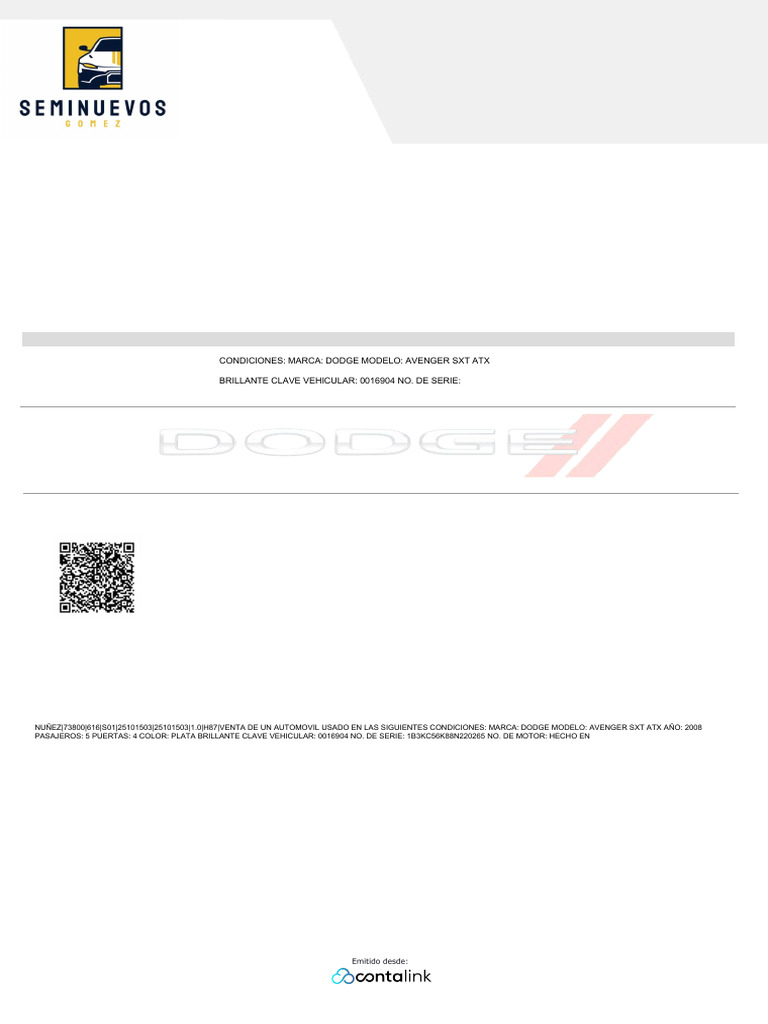 REFA DODGE AVENGER | PDF