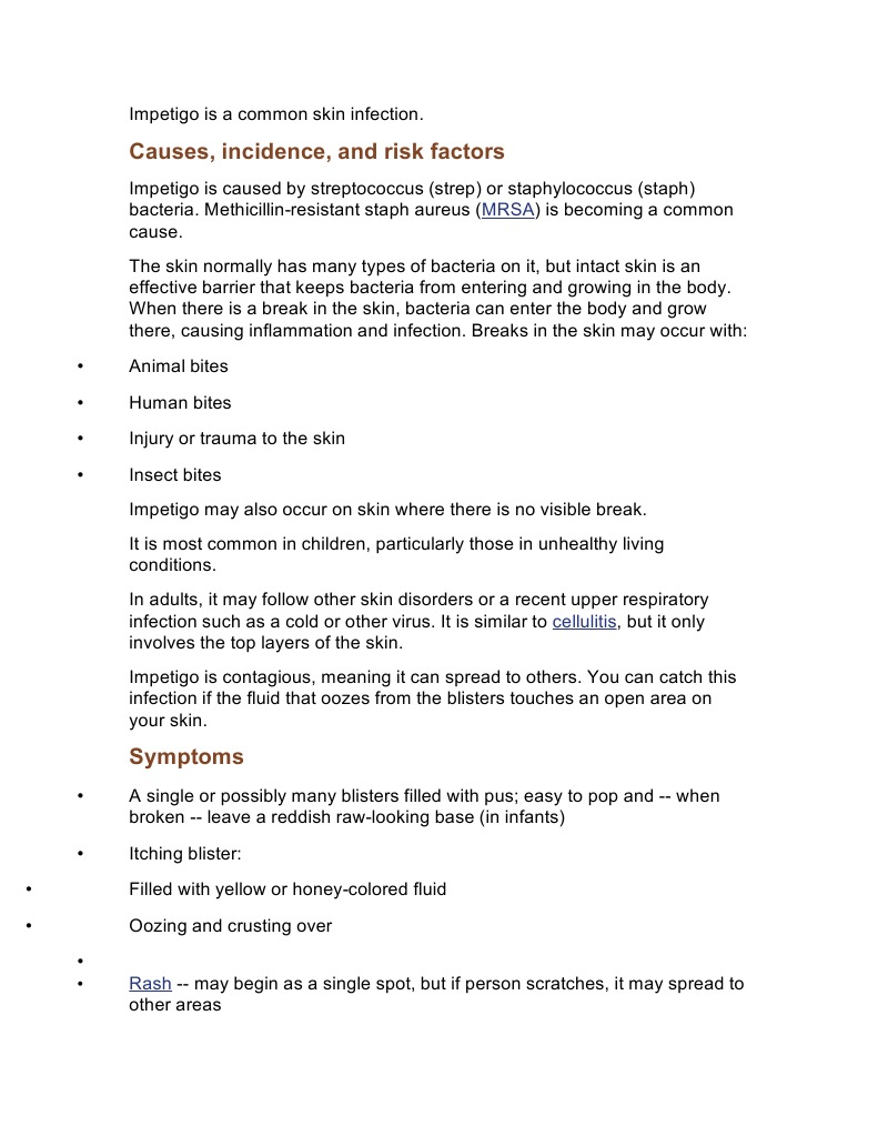 Impetigo | PDF | Medical Specialties | Immunology