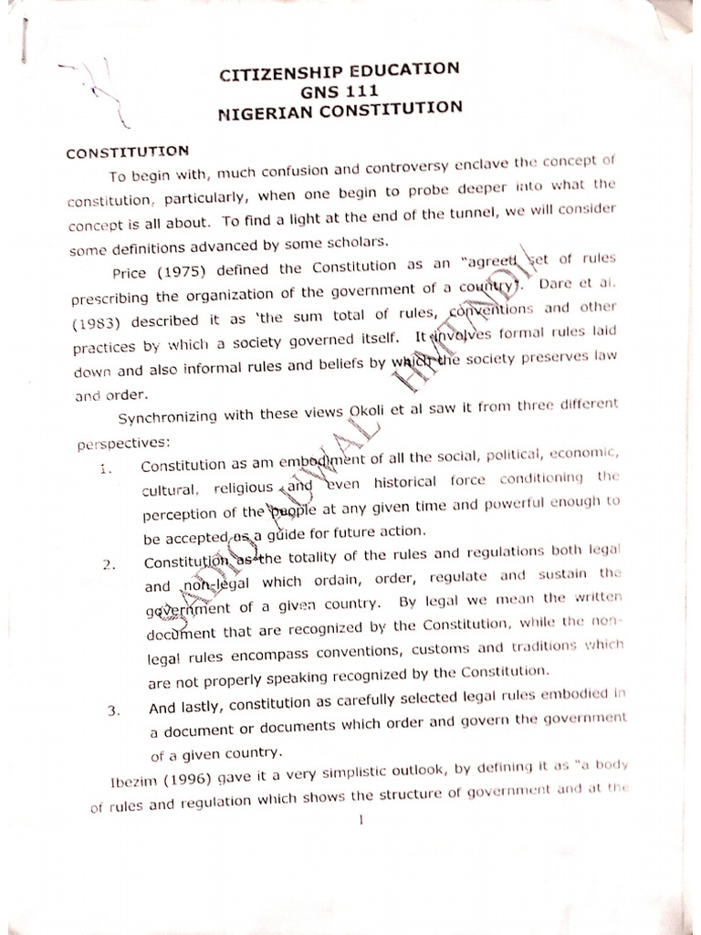 Citizenship | PDF
