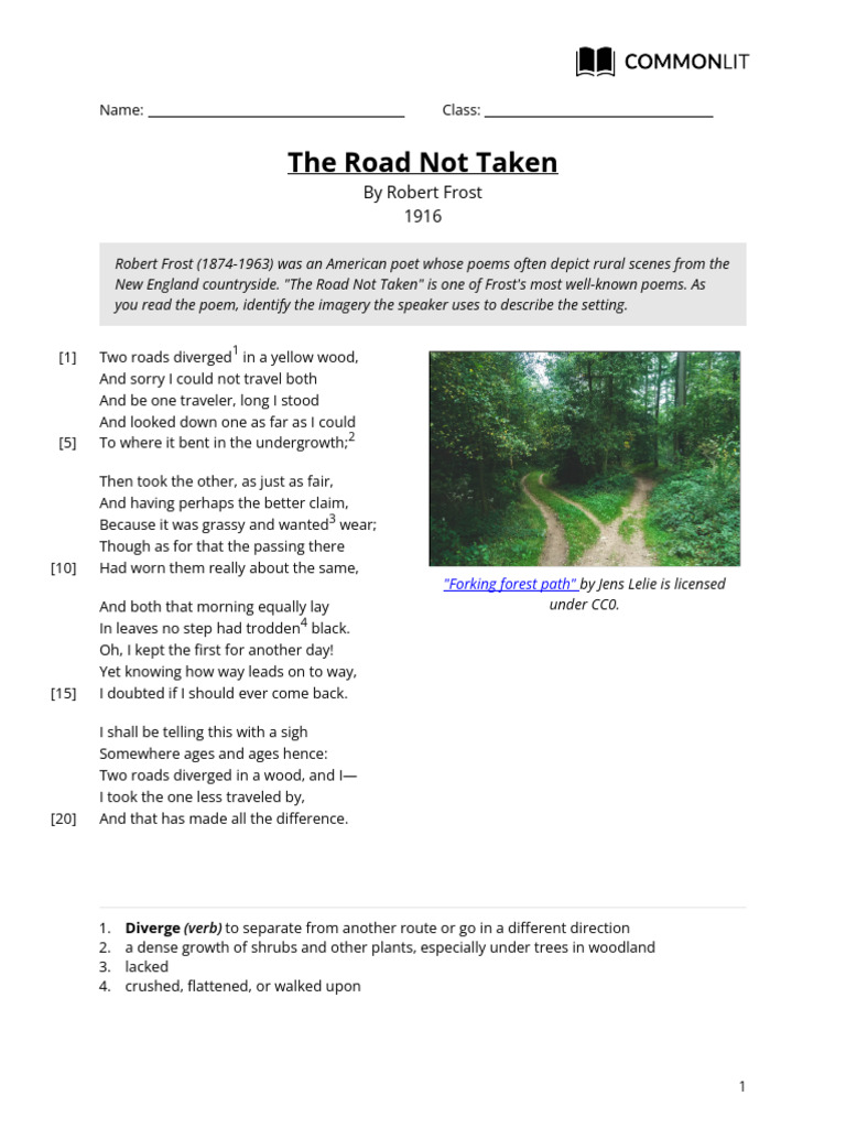 The Road Not Taken | PDF