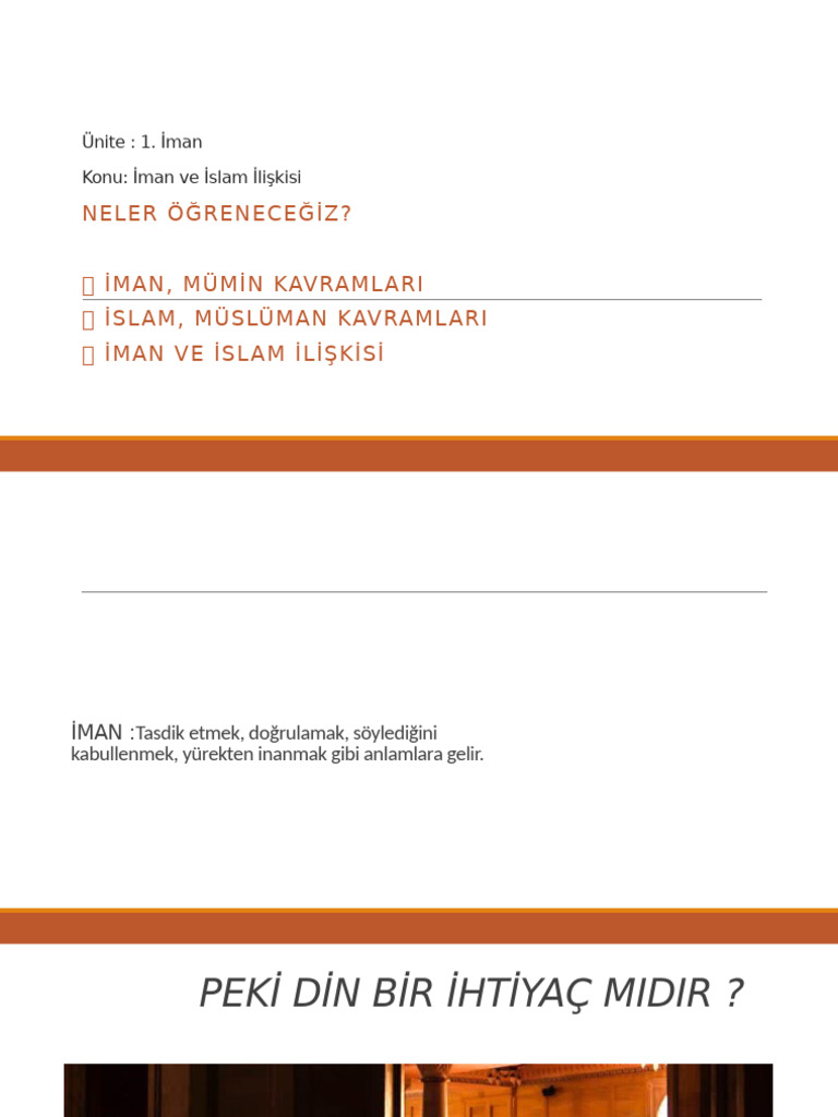 Sınıf TDB 1. Ünite 1. Konu | PDF