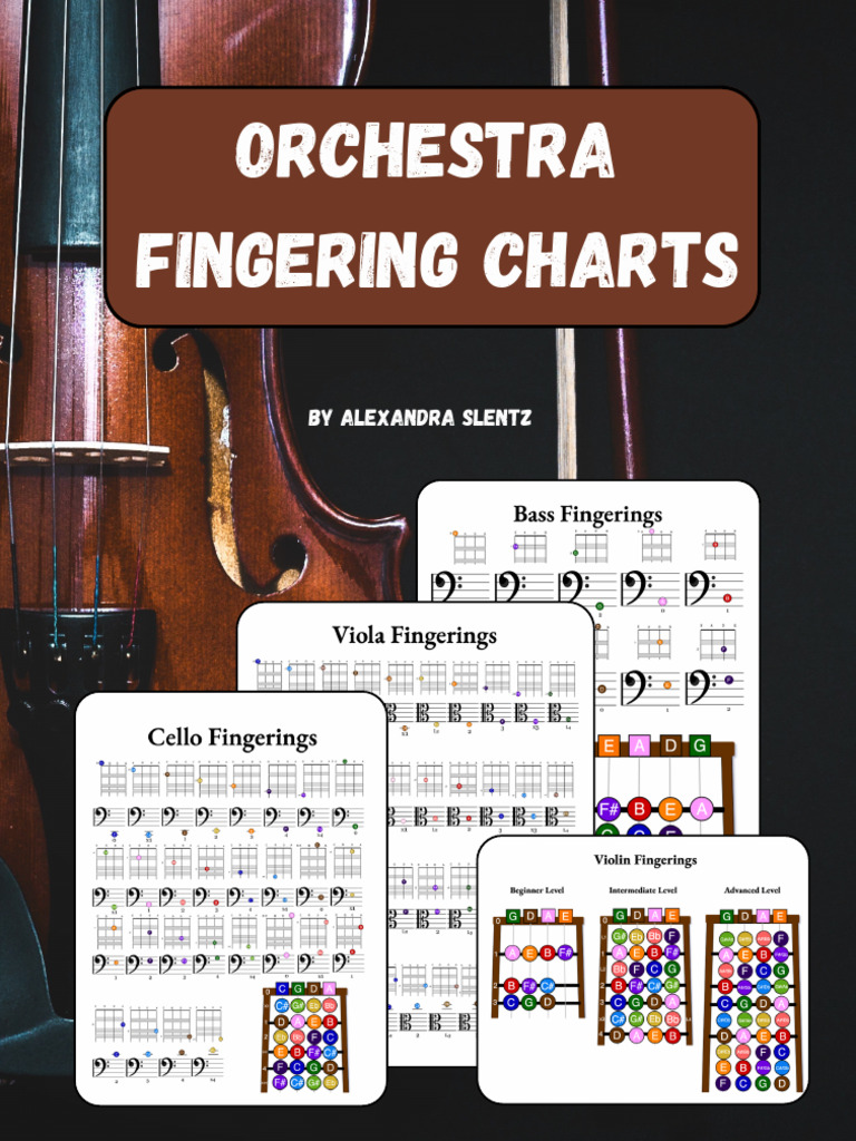 Orchestra Fingering Charts for Strings | PDF