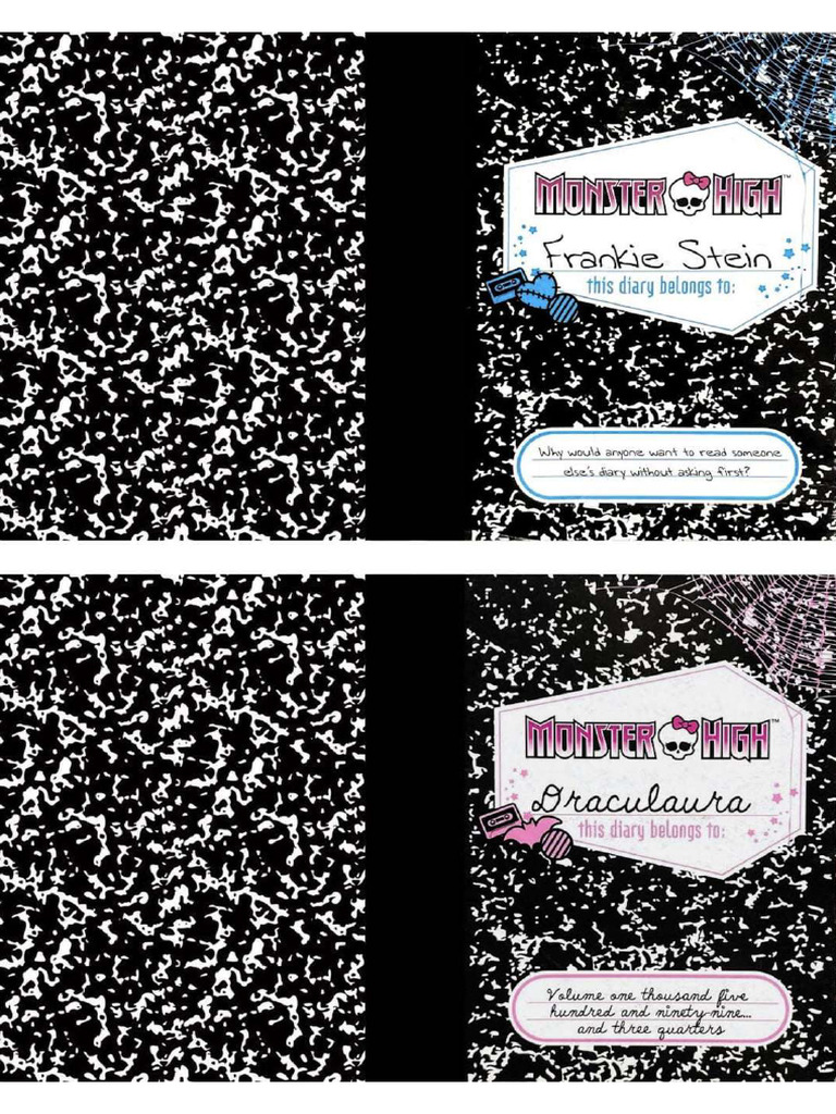 Monster High Diaries For Printi v0 Rkokdxtw1yrd1 | PDF