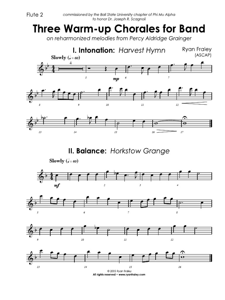 3chorales - Flute 2 | PDF