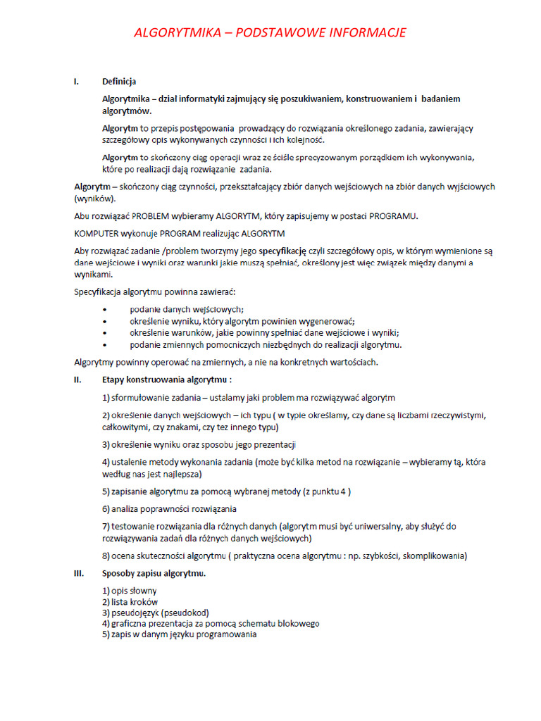 Algorytmika 23 24 | PDF